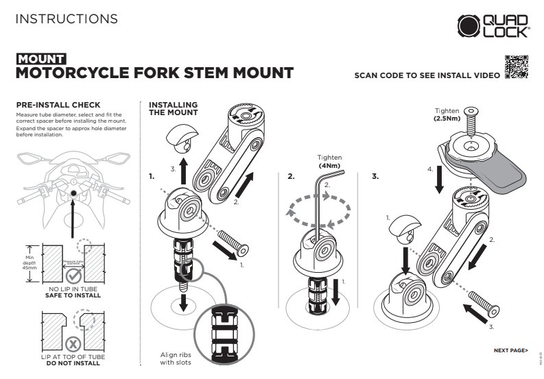 Fork Stem Mount and Fork Stem Mount Pro Instructions – What can we help ...